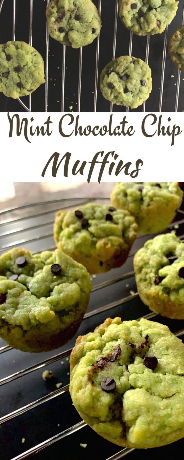 Mint Chocolate Chip Muffins