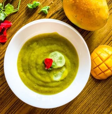 Chilled Mango Gazpacho
