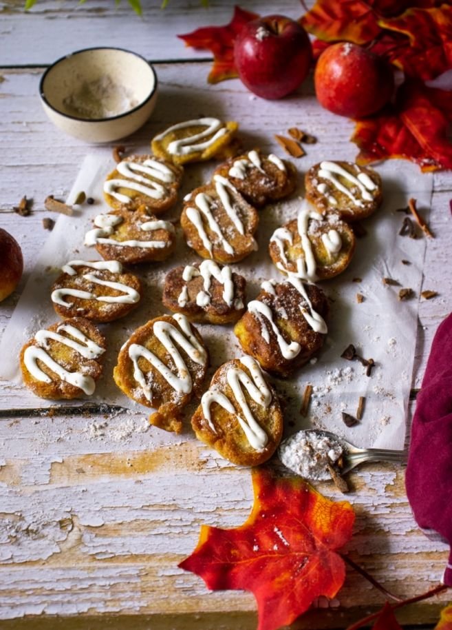 Soft And Fluffy Apple Fritters With Almond Milk - RecipeMagik