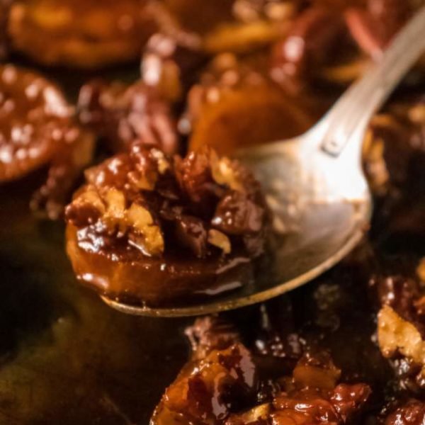 Candied Sweet Potatoes with Pecan Topping (Caramelised Sweet Potatoes)