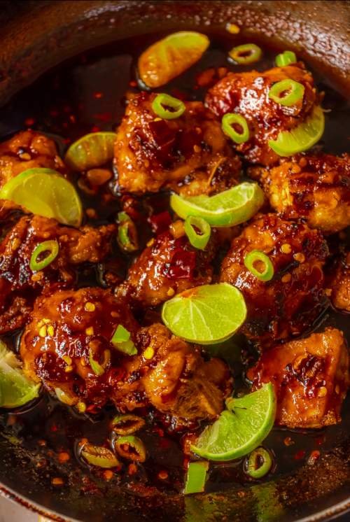 Chinese Chilli Chicken Recipe - Asian Chilli Chicken - RecipeMagik
