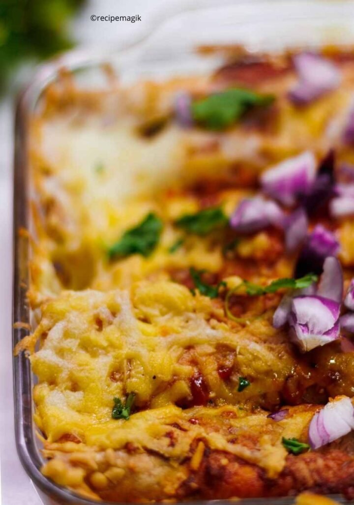 Red Chicken Enchiladas - all time family favorite