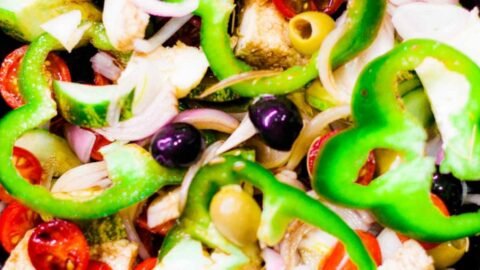 Authentic Greek Salad (Horiatiki/ Xoriatiki