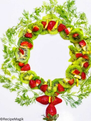 Christmas Wreath Fruit Platter
