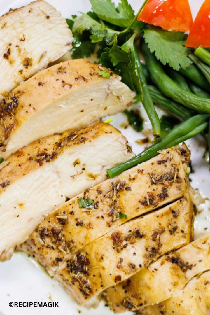 Juiciest Garlic Herb Chicken Breast in Oven