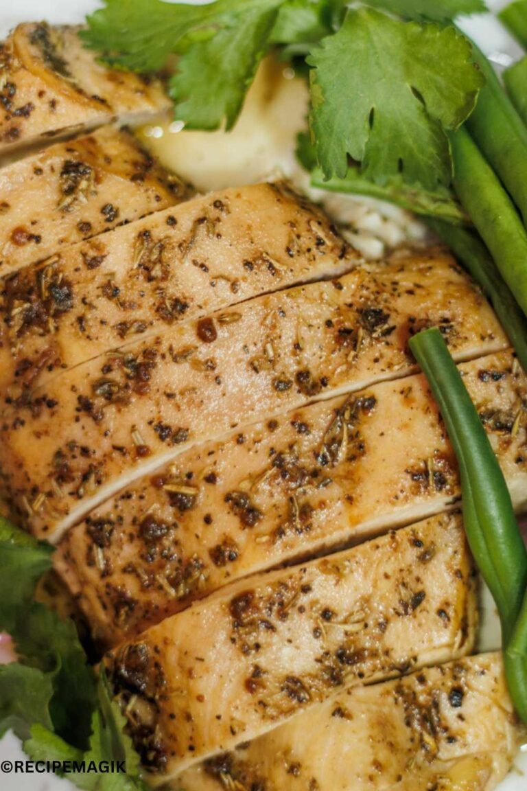 Juiciest Garlic Herb Chicken Breast in Oven