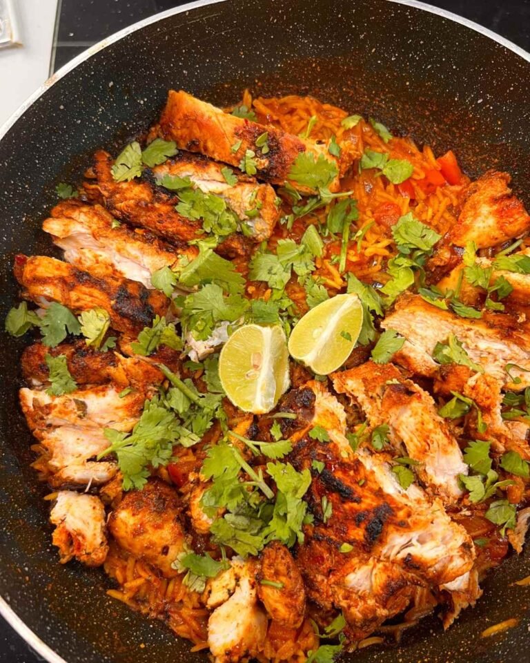 Peri Peri Chicken and Rice Recipe with homemade Peri Peri Sauce