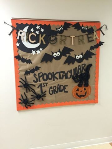 20 Easy & Spooktacular DIY Halloween Bulletin Board ideas
