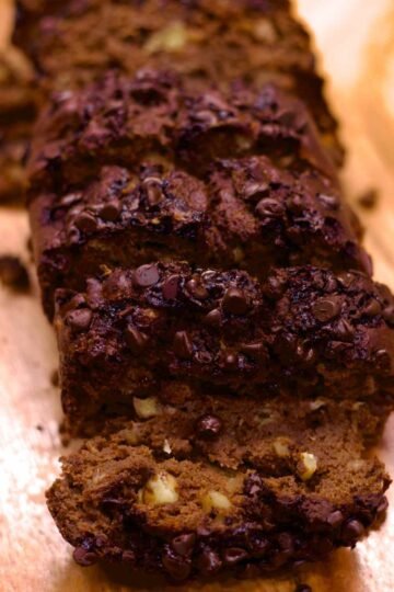Healthy Dark Chocolate Protein Banana Bread | GF | Zero Refined Sugar