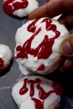 Easy Halloween Blood Splatter Cookies