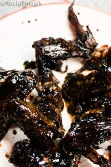Halloween 'Bat' Chicken Wings Recipe