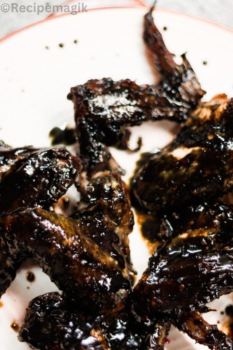 Halloween 'Bat' Chicken Wings Recipe