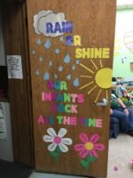 DIY Spring Classroom Door decor