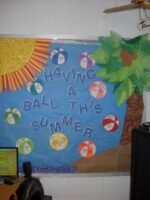 Best Summer Bulletin Board and classroom door DIY