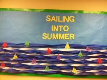 Best Summer Bulletin Board and classroom door DIY