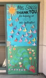 DIY Spring Classroom Door decor