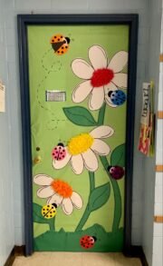 DIY Spring Classroom Door decor