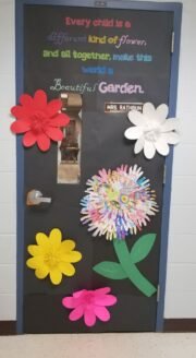 DIY Spring Classroom Door decor
