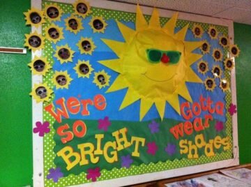 Best Summer Bulletin Board and classroom door DIY