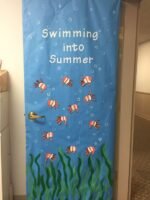 Best Summer Bulletin Board and classroom door DIY