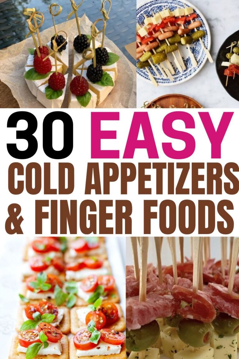 Easy Cold Appetizers & Finger Foods for Summers Parties & Picnics