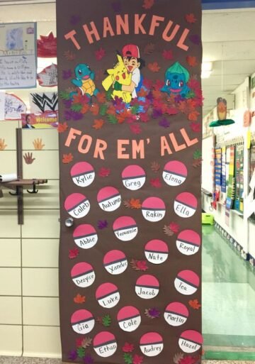 Thanksgiving Classroom Door and Bulletin boards